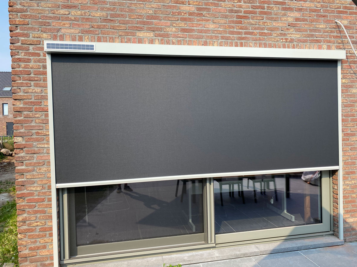 Solar Zip Screens Bastasol Forma Draadloze Ritsscreens Op Zonne energie